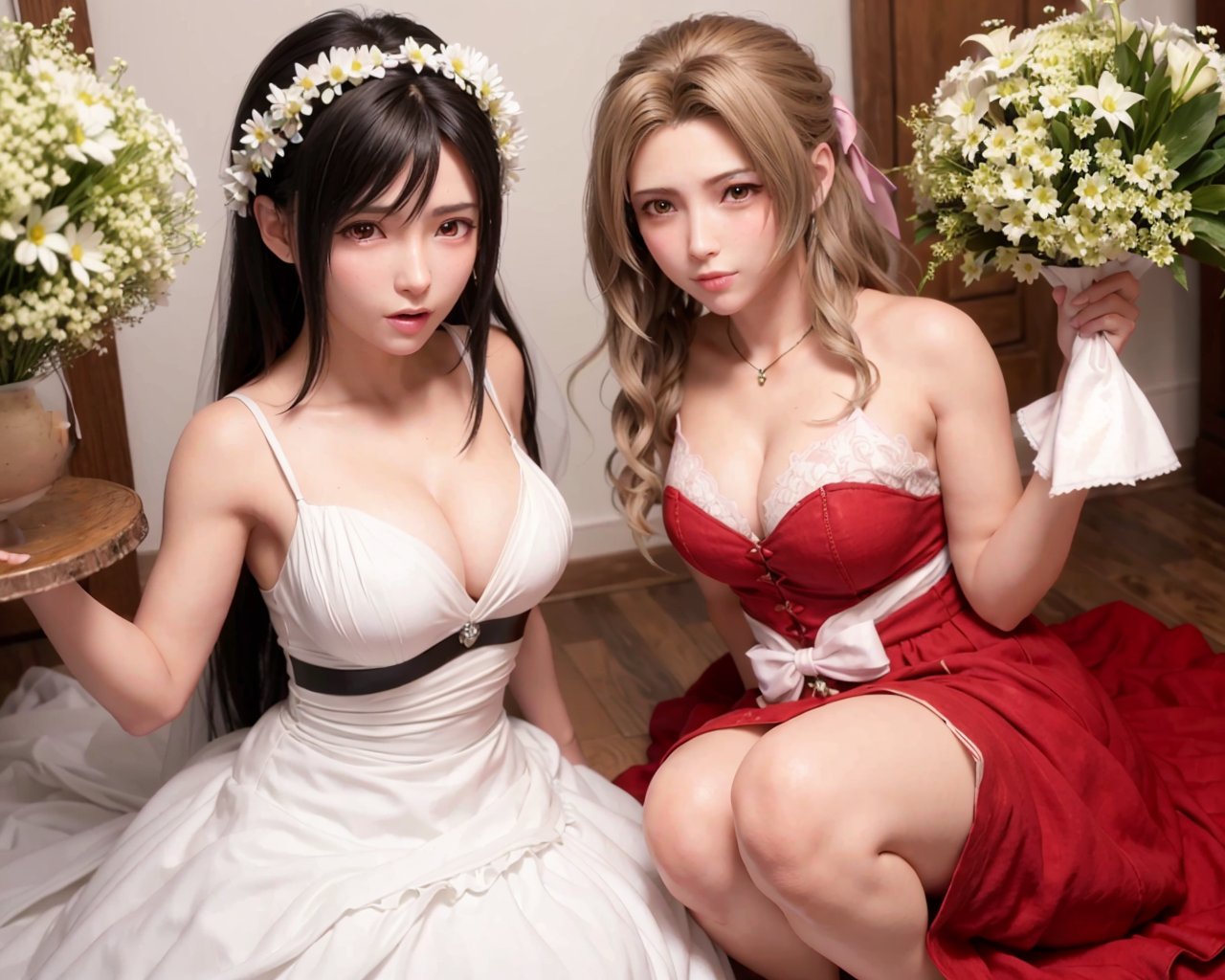 Nicolas 🌊 on Twitter: "这2个Lora的塑料感太重了，权重超过0.4就像CG Team Tifa or Team Aerith #finalfantasy #tifa ...