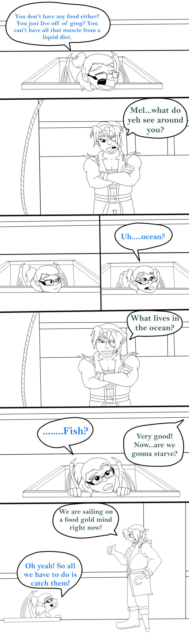 Mellera the Dragon Pirate on Twitter: "Mel's Melismatic Adventure! Issue #2: Hungry Derg Mel ...