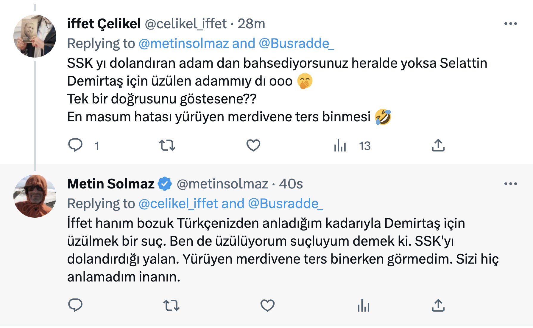 Metin Solmaz on Twitter: "Ak trollere laf yetiştirdim. Gayet de sohbet edilebilir eğlenceli ...