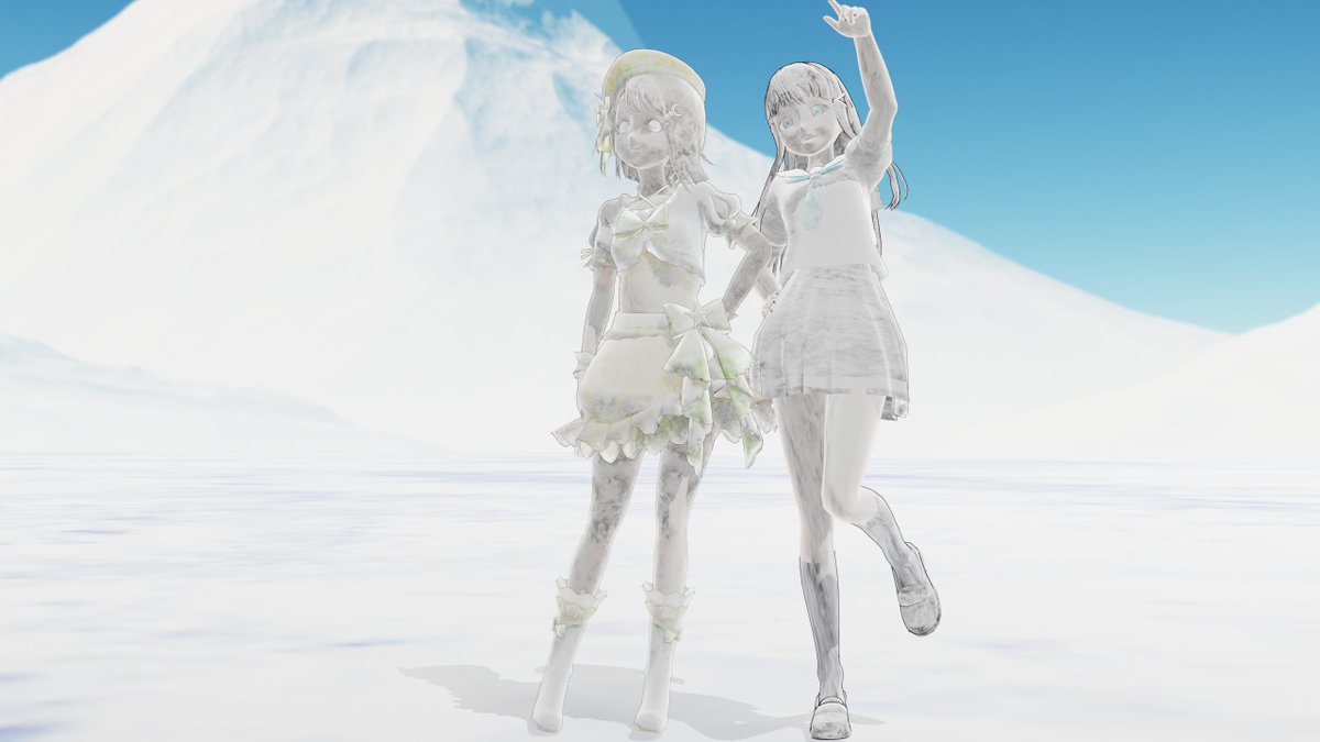 「蒼」のエーテル on Twitter: "RT @harusame_aoneko: > 吹雪で閉じ込められ、氷の彫刻になったラブライブシリーズの黒澤ダイヤと中須かすみを描いてください ...