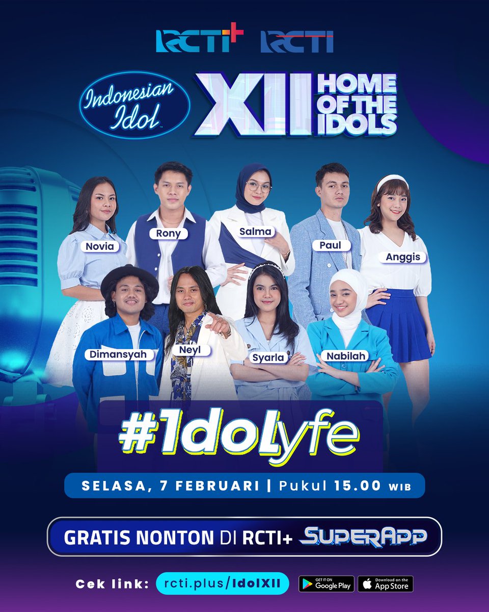 RCTI on Twitter: "Idol lovers! IDOLYFE hari ini akan tayang jam 3 sore ya, catat dan jangan ...