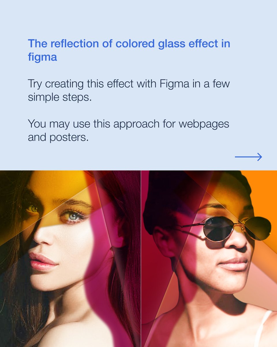 Create a Glass reflection effect in Figma🤩 Retweet/Like/Save and DM for ...