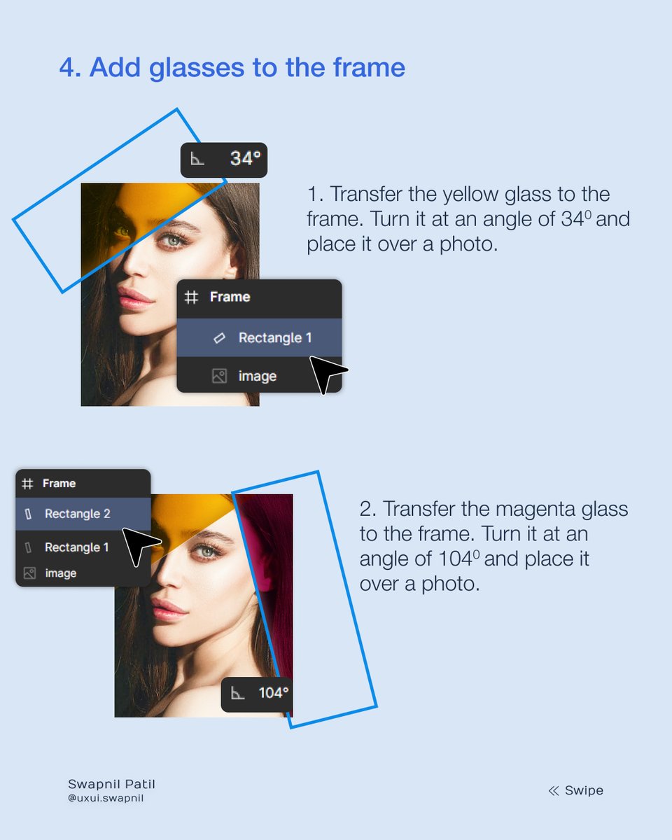 Create a Glass reflection effect in Figma🤩 Retweet/Like/Save and DM for ...