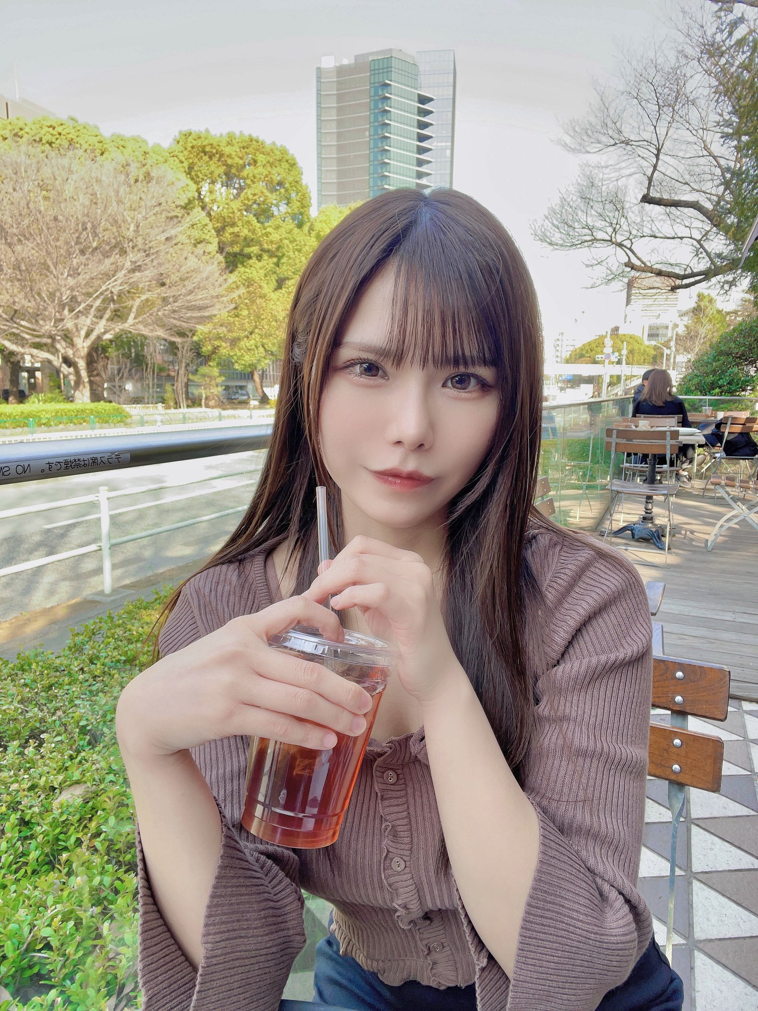 YuiRi ♡オシリス on Twitter: "暖かかったからテラスでランチしたー！！！！ https://t.co/4yANHftCeJ" / Twitter