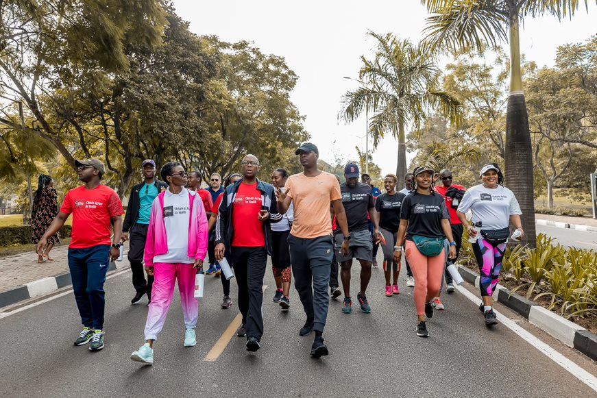 Amref Health Africa on Twitter: "The #Wogging event was held during the Kigali City Car Free Day ...