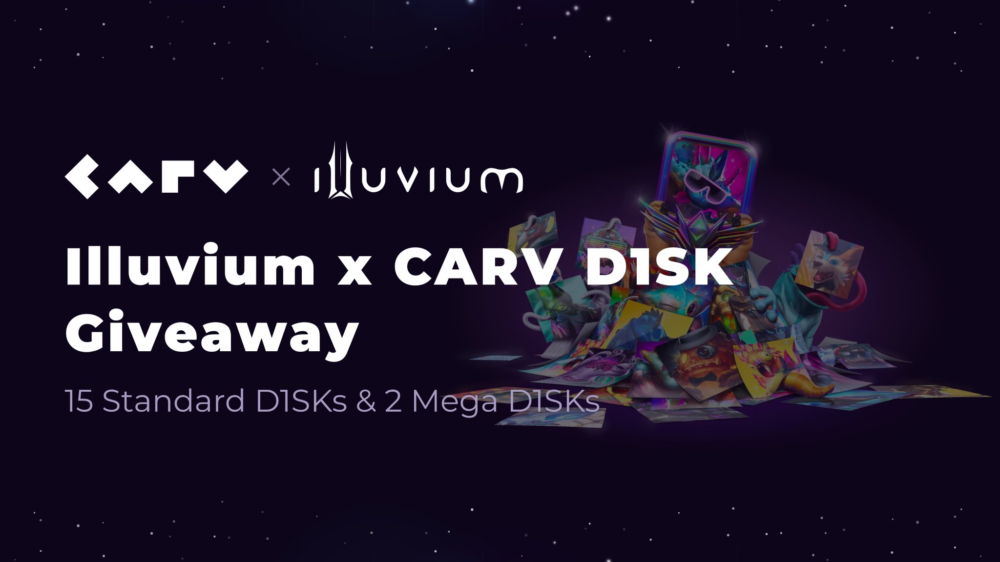 CARV on Twitter: "🔥@illuviumio x CARV D1SKs giveaway🔥 To celebrate the launch of Illuvium ...