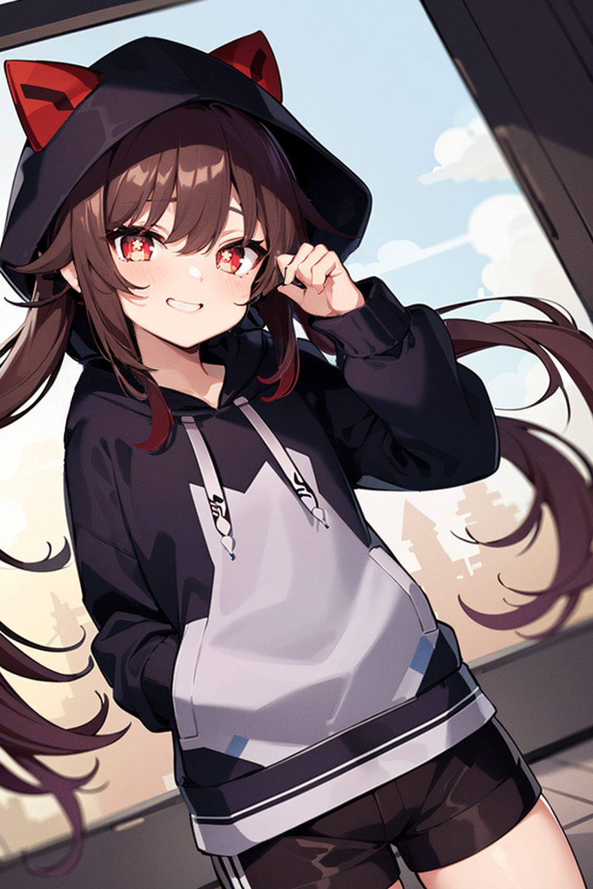 kitokito on Twitter: "猫耳パーカー胡桃 #原神 #胡桃 #GenshinImpact #HuTao #stablediffusion https://t.co ...