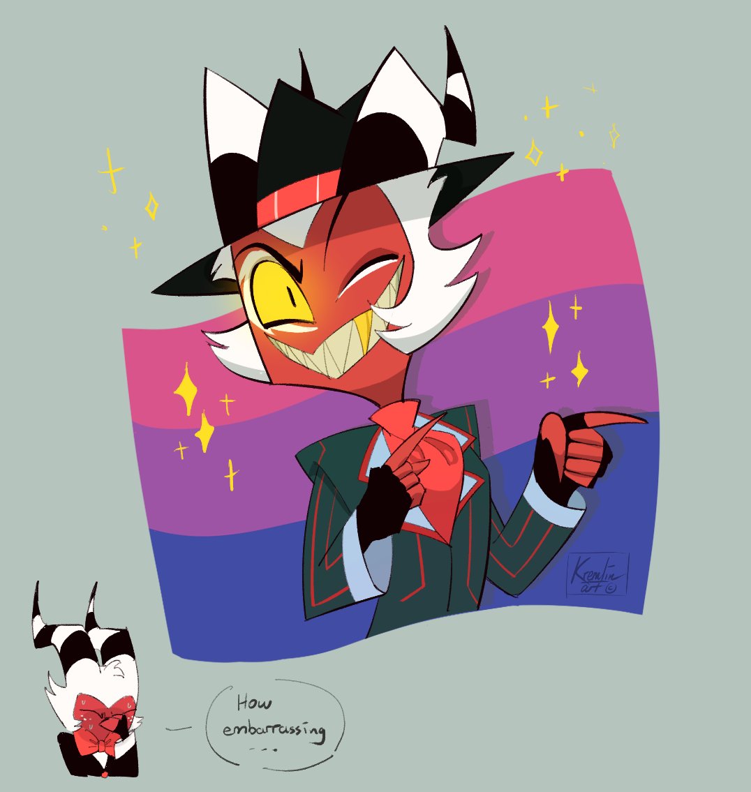 Krem 🔞 - HB S2E4 SPOILERS - (Comms Slots 3/3) on Twitter: "Fellow bi dad 💖💜💙 #helluvaboss # ...