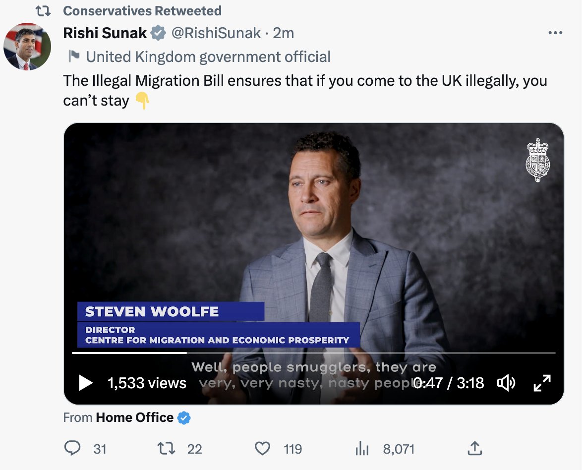 Matthew Butcher on Twitter: "The Government is using the ex migration spokesman for UKIP as an ...