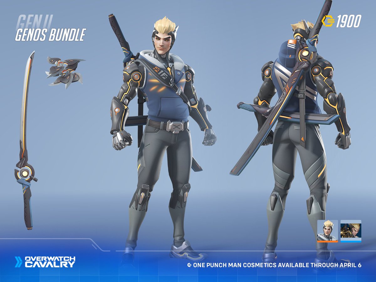 Overwatch Cavalry On Twitter Overwatch 2 X One Punch Man Bundle 👊 🦾 Genos Genji Is Available