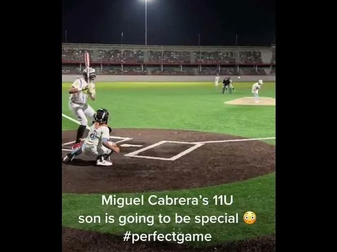 Barstool Sports On Twitter Miguel Cabreras 11 Year Old Son Is Good
