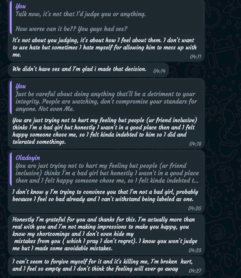 First of all you are still a small boy (not by age ) , it’s obvious you ...