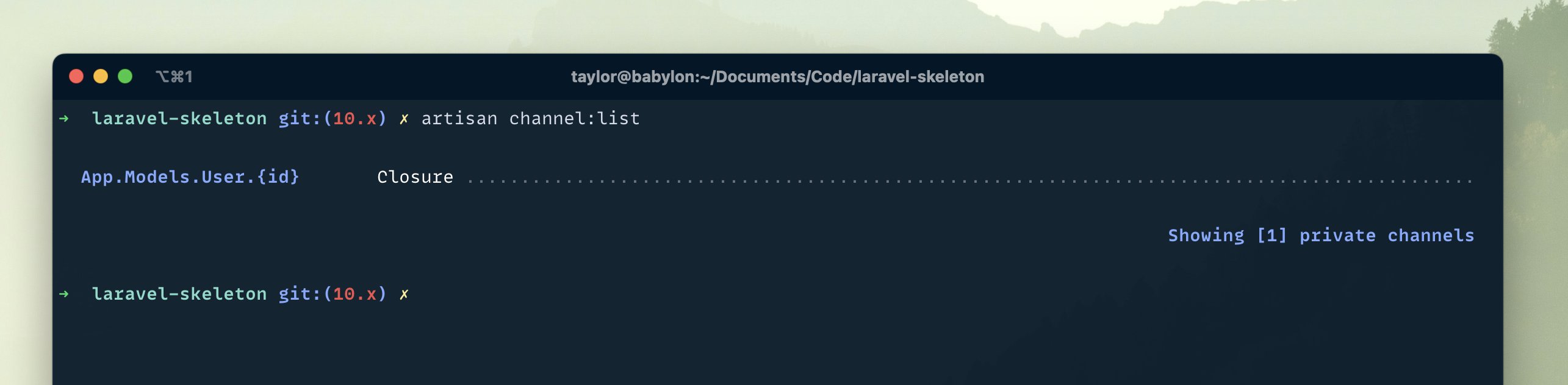 Taylor Otwell 🪐 on Twitter: "In addition, this week's Laravel release includes a new "channel ...