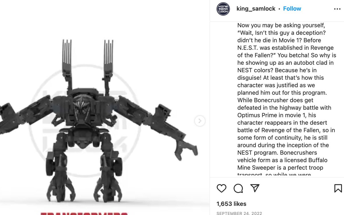 Transformers 2022 Bonecrusher