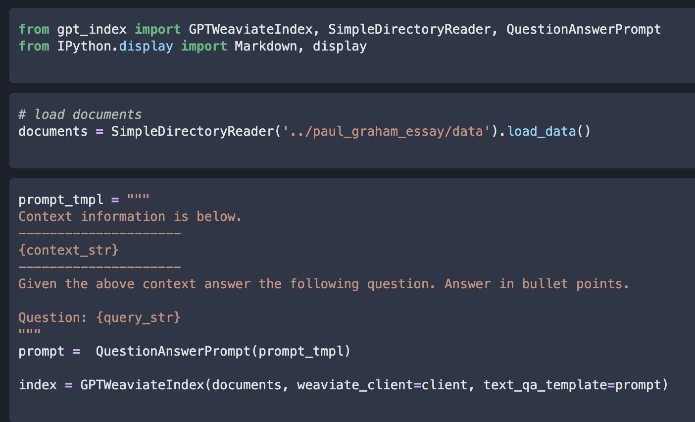 LlamaIndex 🦙 (GPT Index) on Twitter: "We've simplified the UX for passing in custom prompts. Now ...