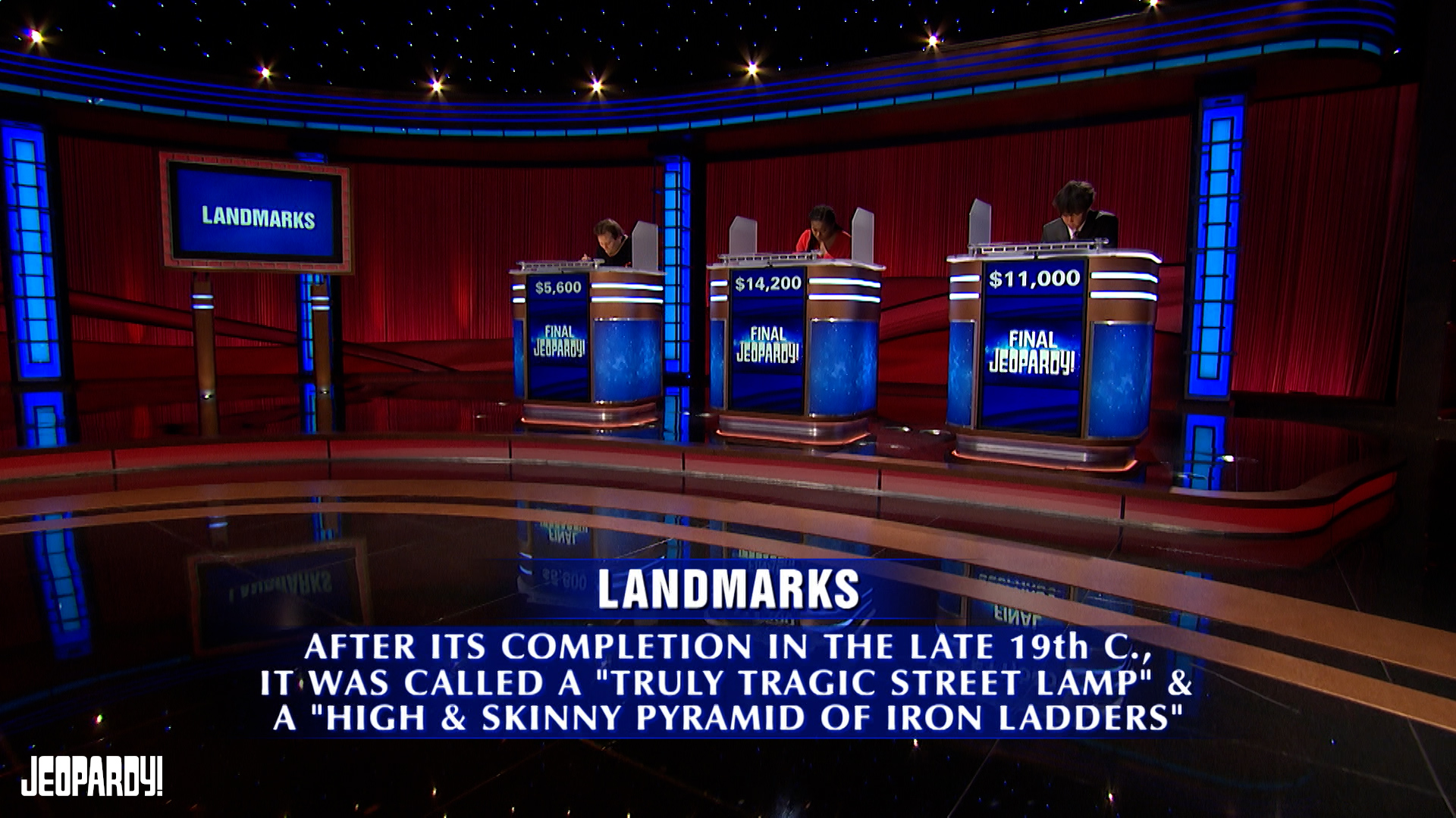 Final Jeopardy Contestants