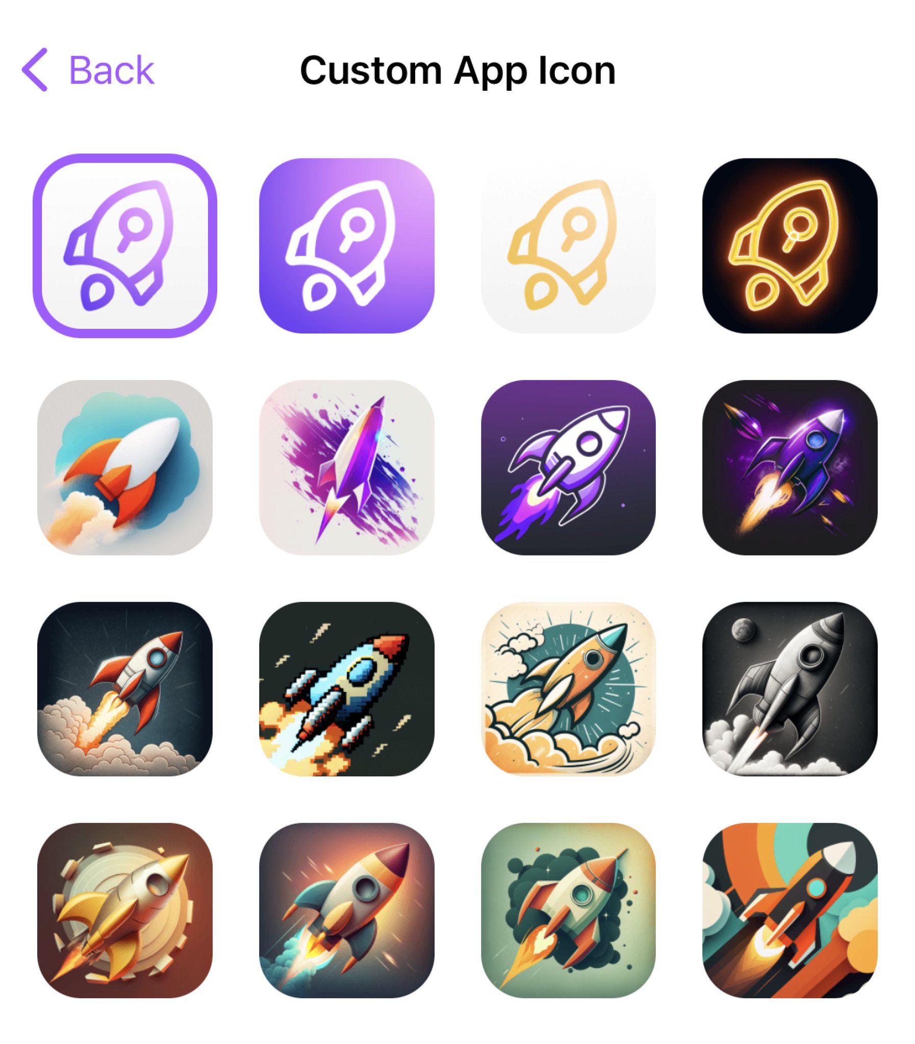 自力hzlzh on Twitter: "更新后续：@LockLauncherApp 全新 12 个图标已上线，均由 #midjourney AI 绘制，共花费 $10，prompt 调式时间 ...