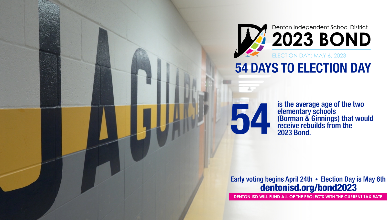 Denton ISD on Twitter: "Election Day for the 2023 Bond is less than two months away. Replacement ...
