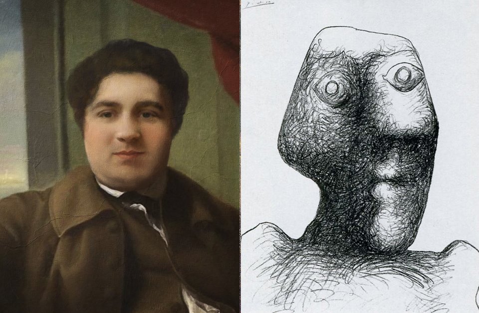 Hoover on X The first 1896 and last 1972 self portrait of Pablo Picasso https t L4QlLtNCdw X