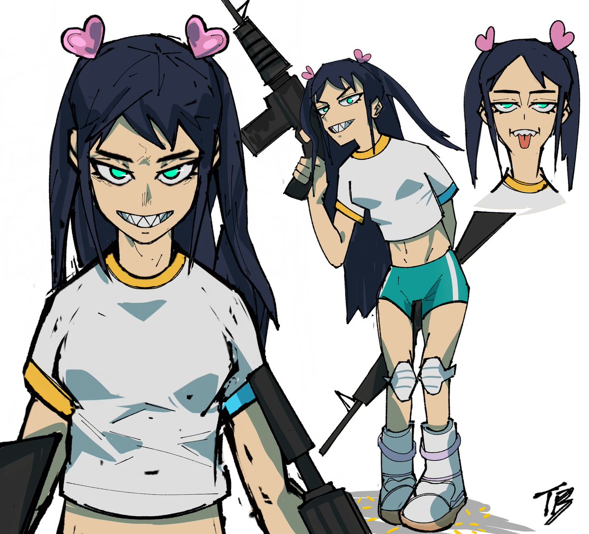 Thatboy_Studio on Twitter: "Art style practice with @nam_mac OC's #fanart #digitalart"