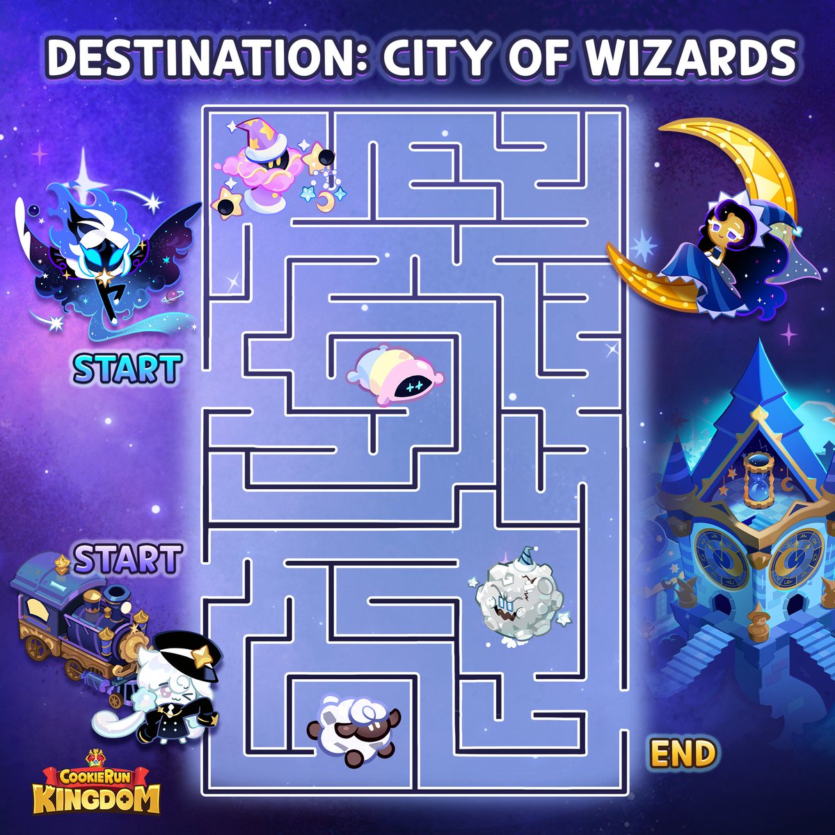 Cookie Run: Kingdom on Twitter: "Choo choo! Next stop: Wizard's Way Station! 🚂 Can you help # ...