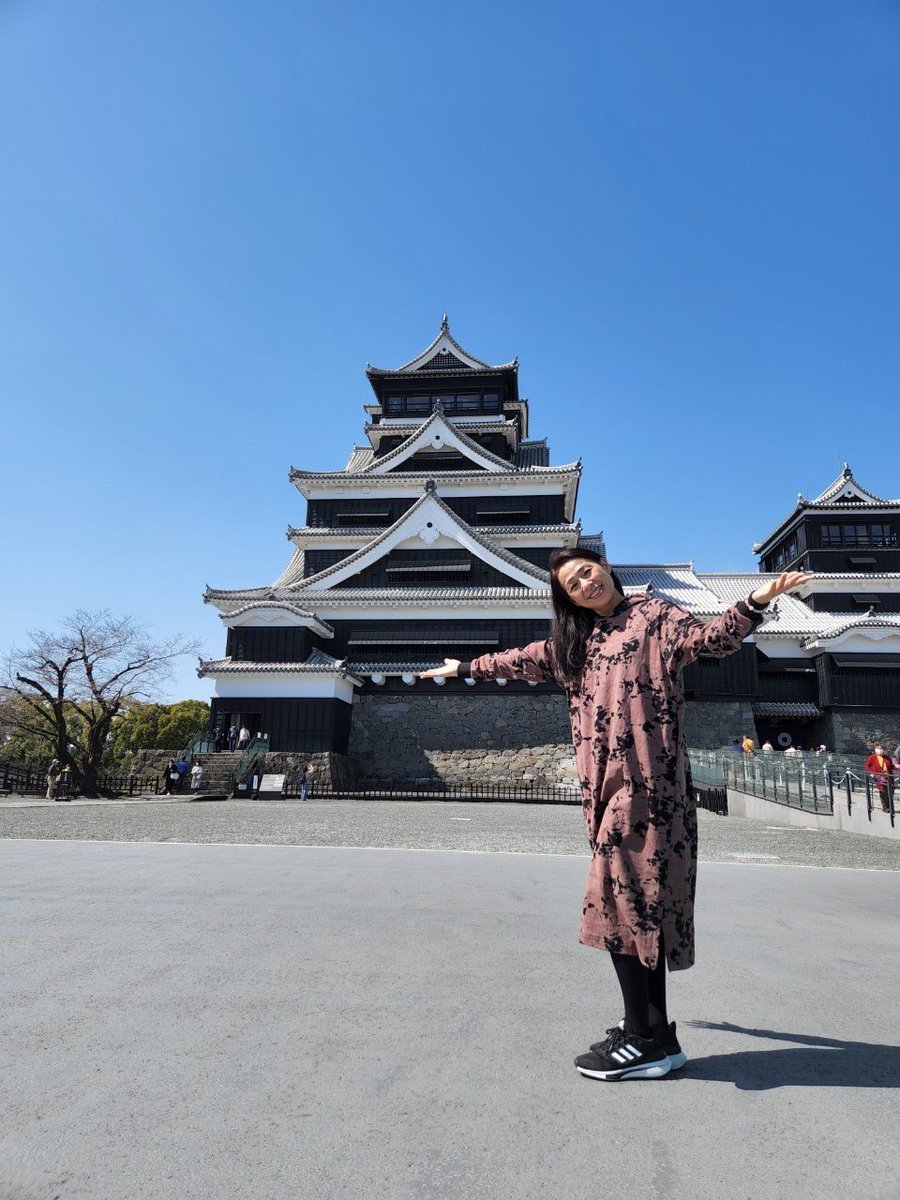 Rika Kishida on Twitter: "初熊本😊"