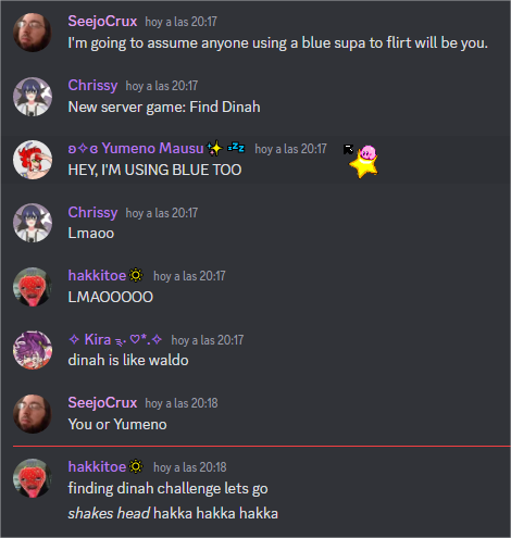 Hakkitos out of context on Twitter: "FINDING DINAH GAME START"