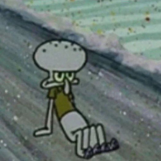 Squidward Mad