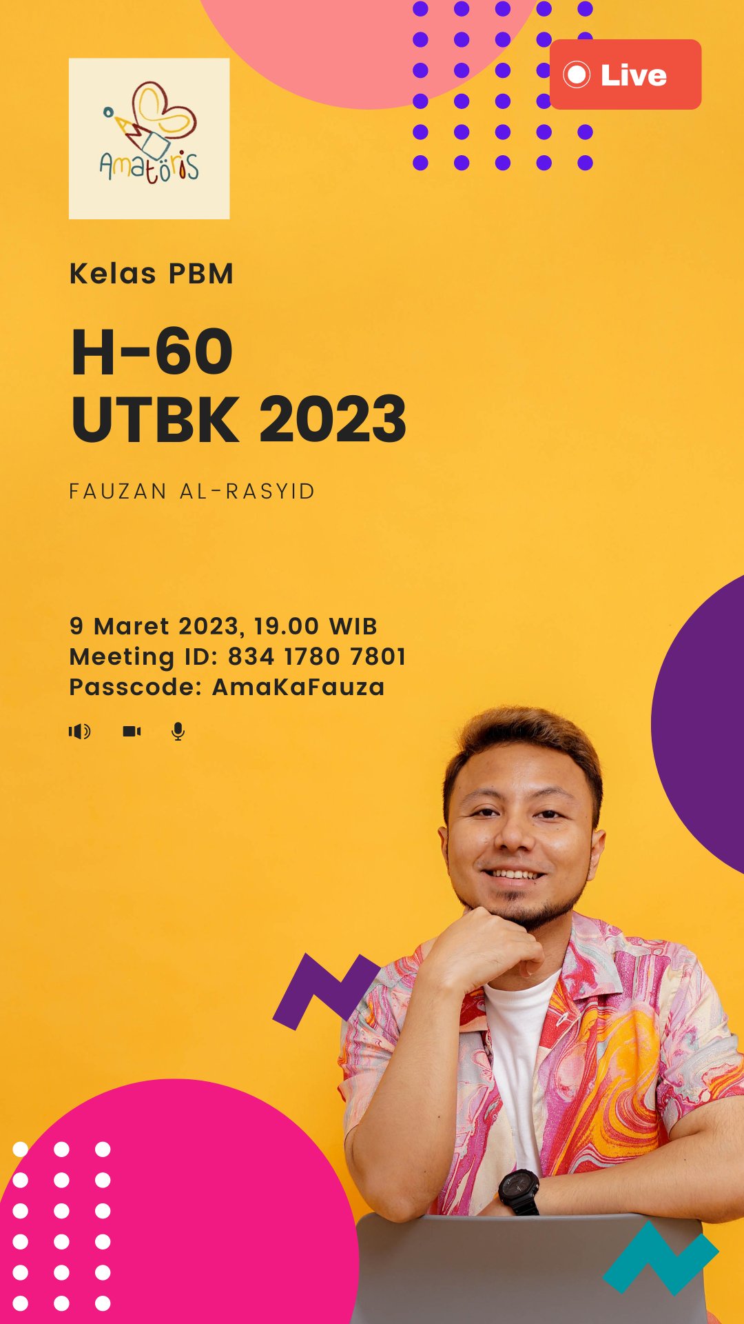 Fauzan Al-Rasyid on Twitter: "Kelas PBM H-60 UTBK 2023 bersama @Amatoris_id 9 Maret 2023, 19.00 ...