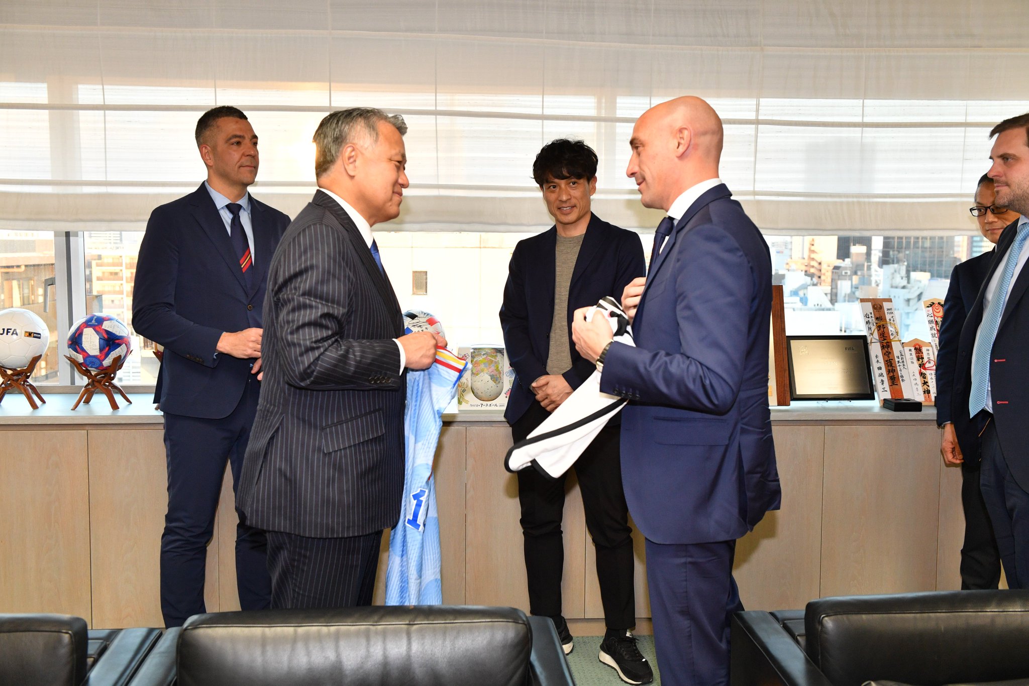 jfa_en on Twitter: "On 6 March, we welcomed the RFEF President, Mr. Luis Rubiales, to JFA House ...
