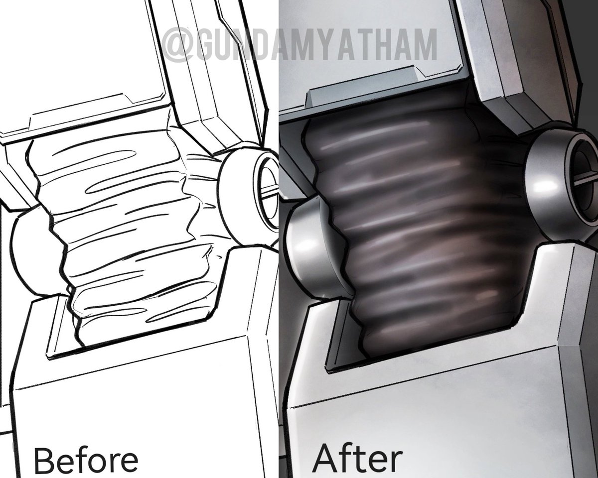 「Cloth covered joints in mecha has been one of those details ...