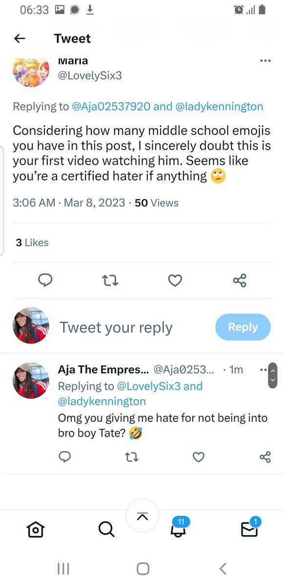 Aja The Empress ♀️ on Twitter: "Ha! I've managed to upset a whole new cohort of men by not ...