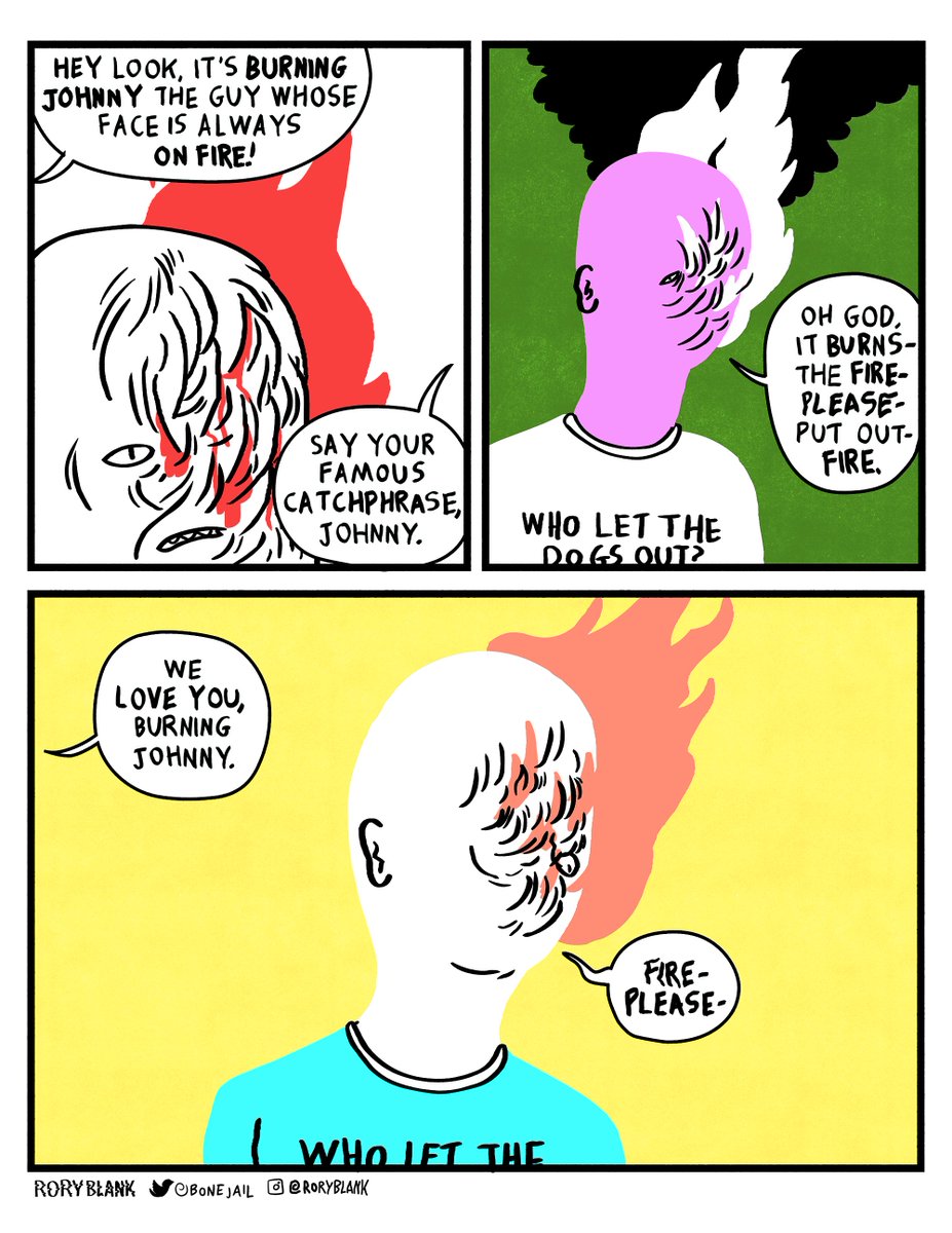 「dude there's no way you can fit through a hole that size 」Rory Blankの漫画