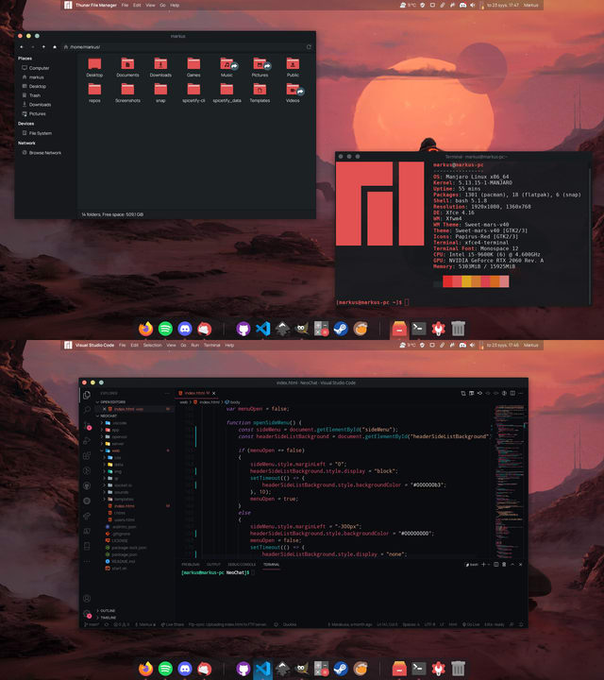 18 mind-blowing Linux themes for your inspiration (setup details ...