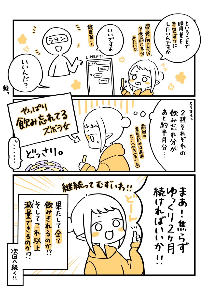 「超絶ズボラ女が話題の漢方を試してみた話② 」阿古わざき | COMITIA151【お18a】の漫画