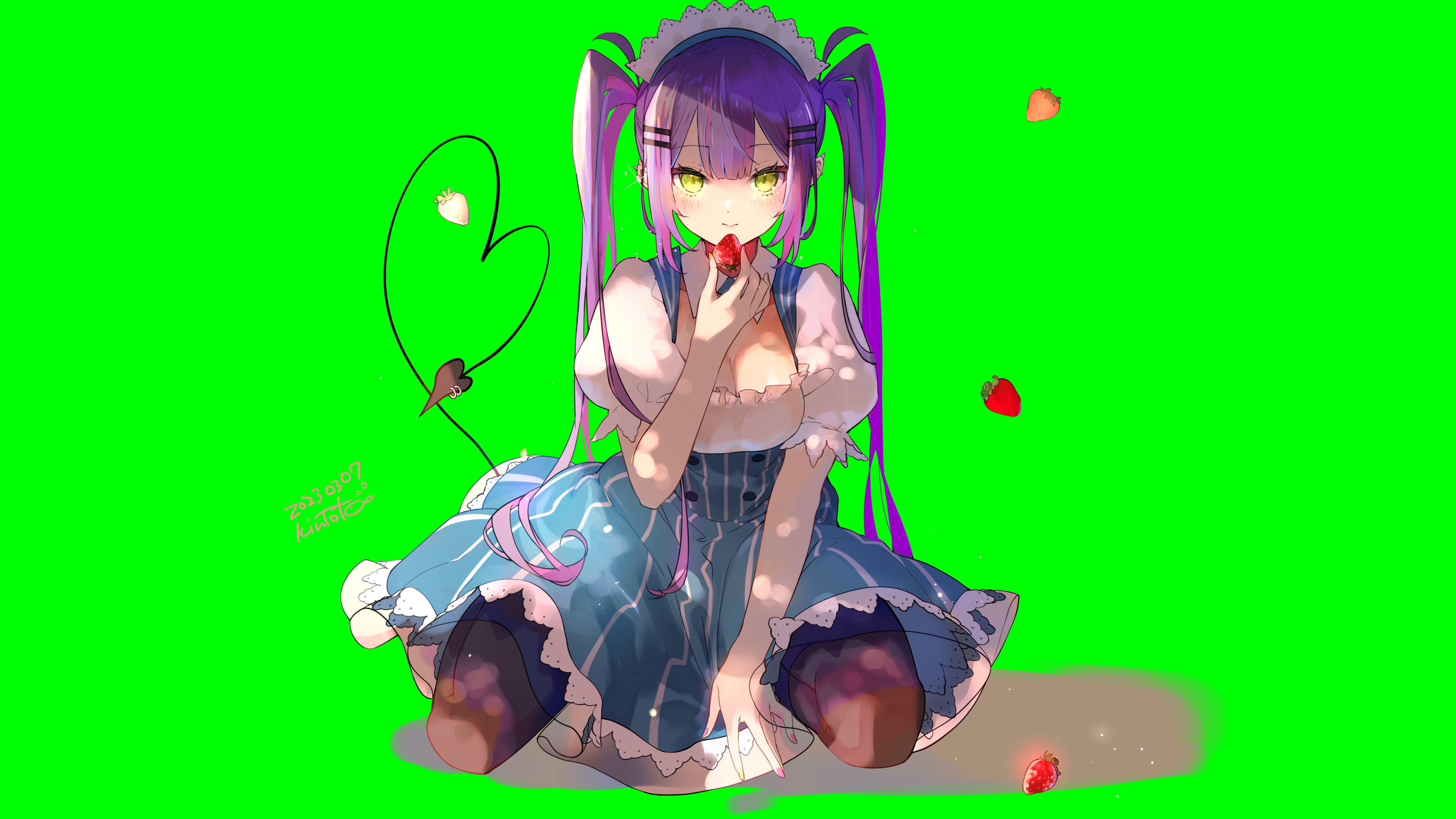 Kin金魚屋（きん） On Twitter 苺とトワ様 キラキラ Towart とわさまかわいいどとこむ ※グリーンバックはリプに繋げ