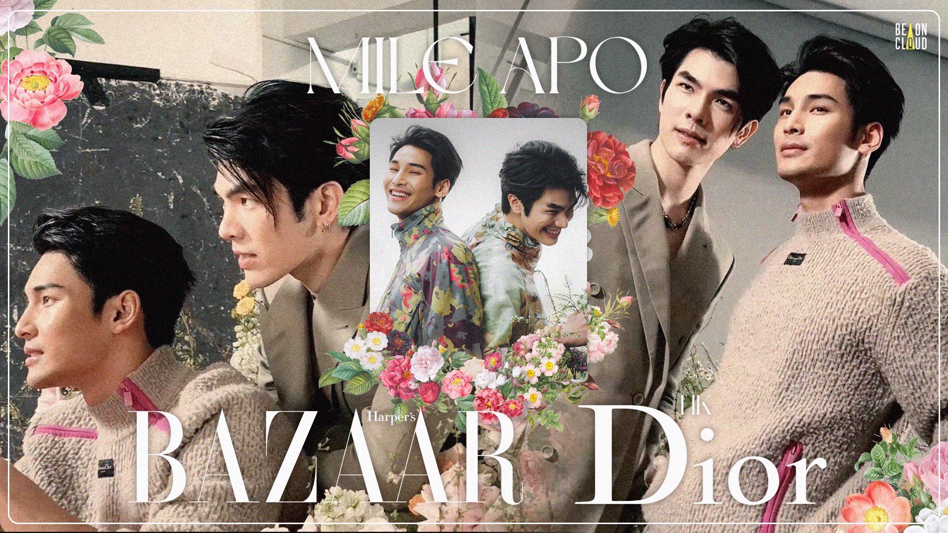 Be On Cloud on Twitter: "พาชมภาพบรรยากาศเบื้องหลังการถ่ายแฟชั่นร่วมกันของ MILE APO X Harper's ...