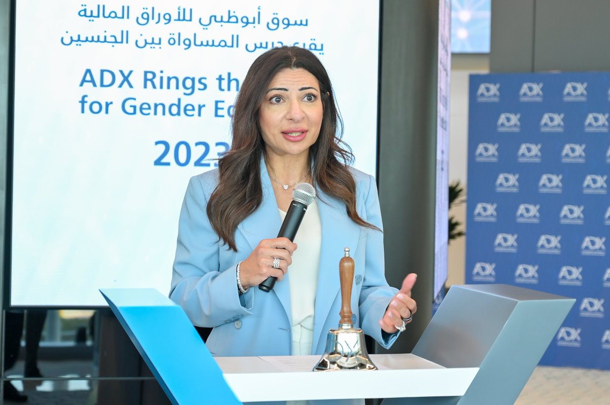 UN Women in UAE on Twitter: "RT @ADX_AE: #سوق_أبوظبي_للأوراق_المالية يقرع الجرس للمساواة بين ...
