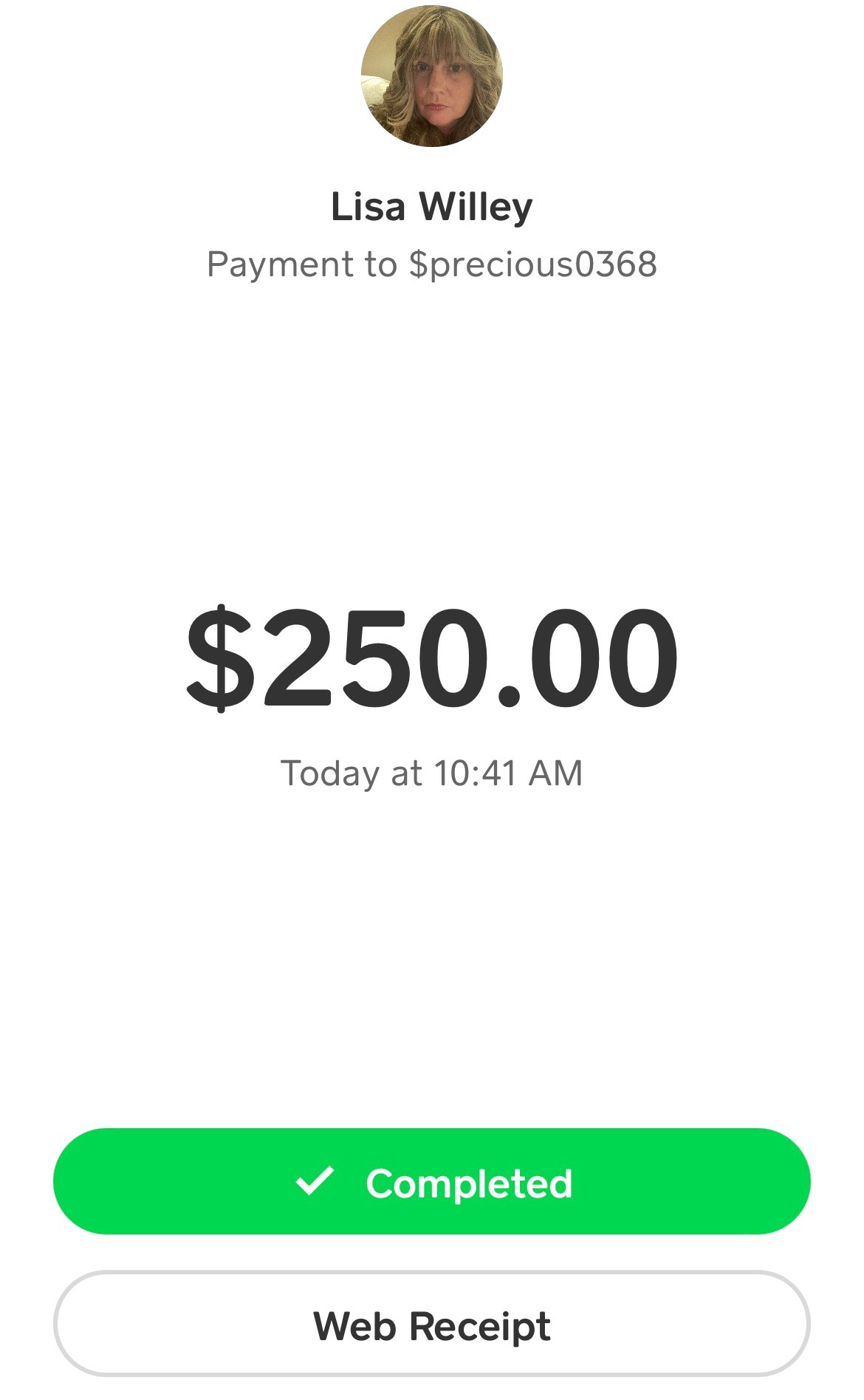 $250 Cash