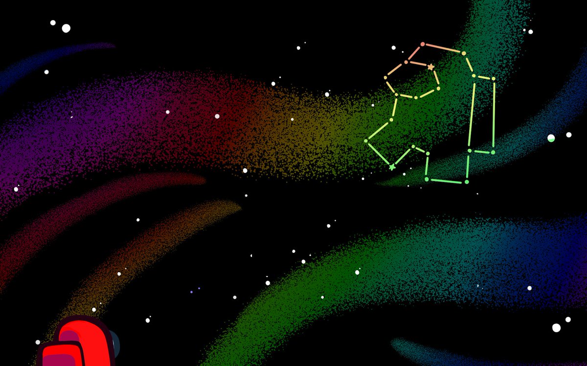 Among Us on Twitter: "if u look closely at the night sky u can see all ...