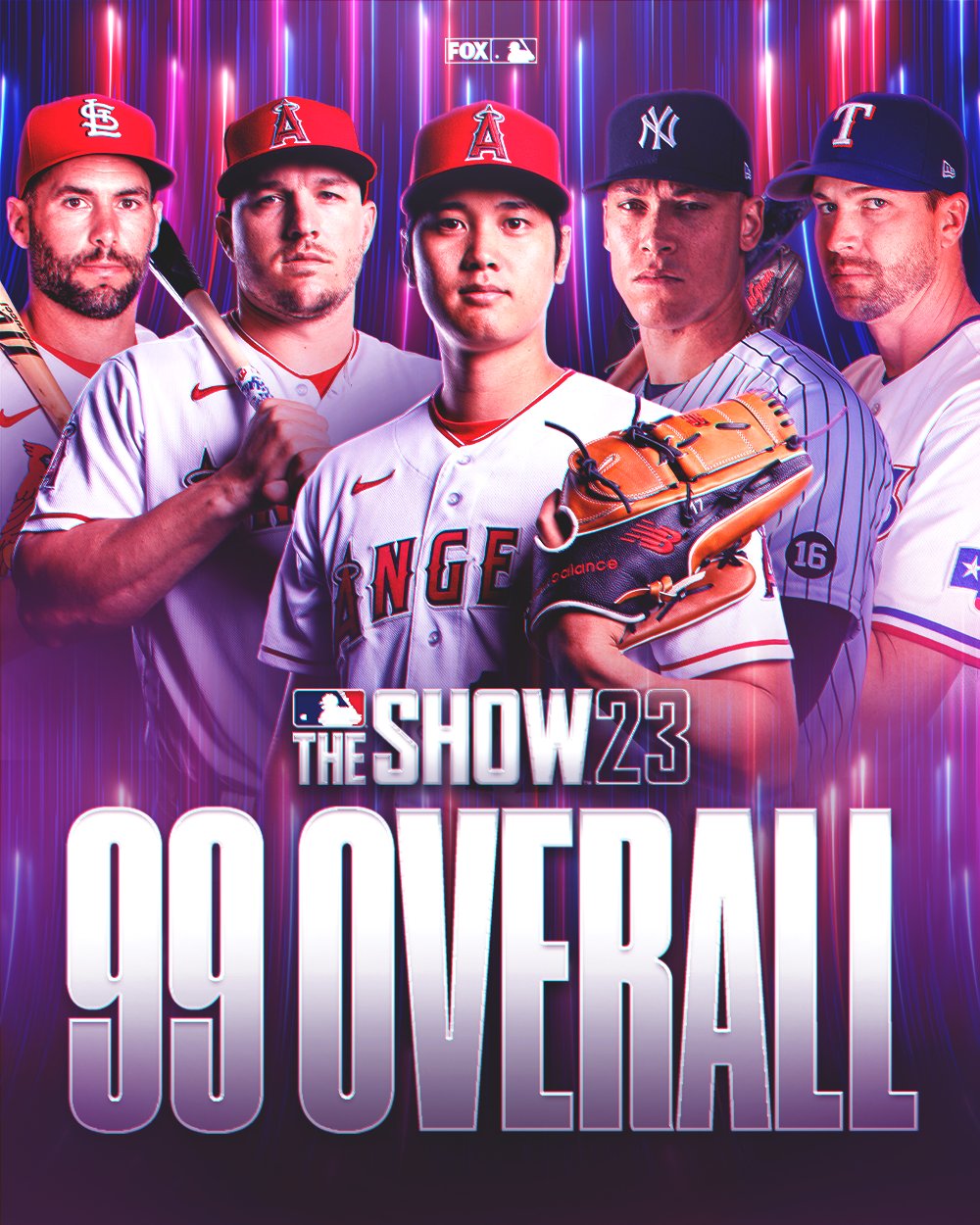 FOX Sports: MLB on Twitter: "Players to get a 99 overall rating in MLB The Show 23: ️ Shohei ...