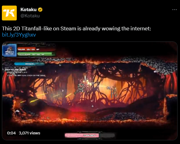 dD on Twitter: "RT @SYACVG: Game is called Steelborn. It's a 2D run and gun platformer inspired ...