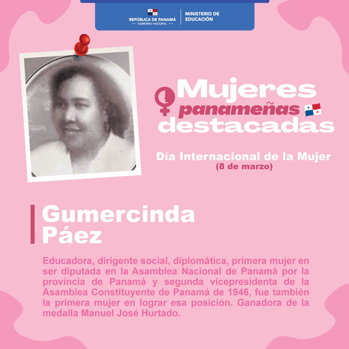Ministerio de Educación de Panamá on Twitter: "Compartimos la valiosa contribución de una mujer ...