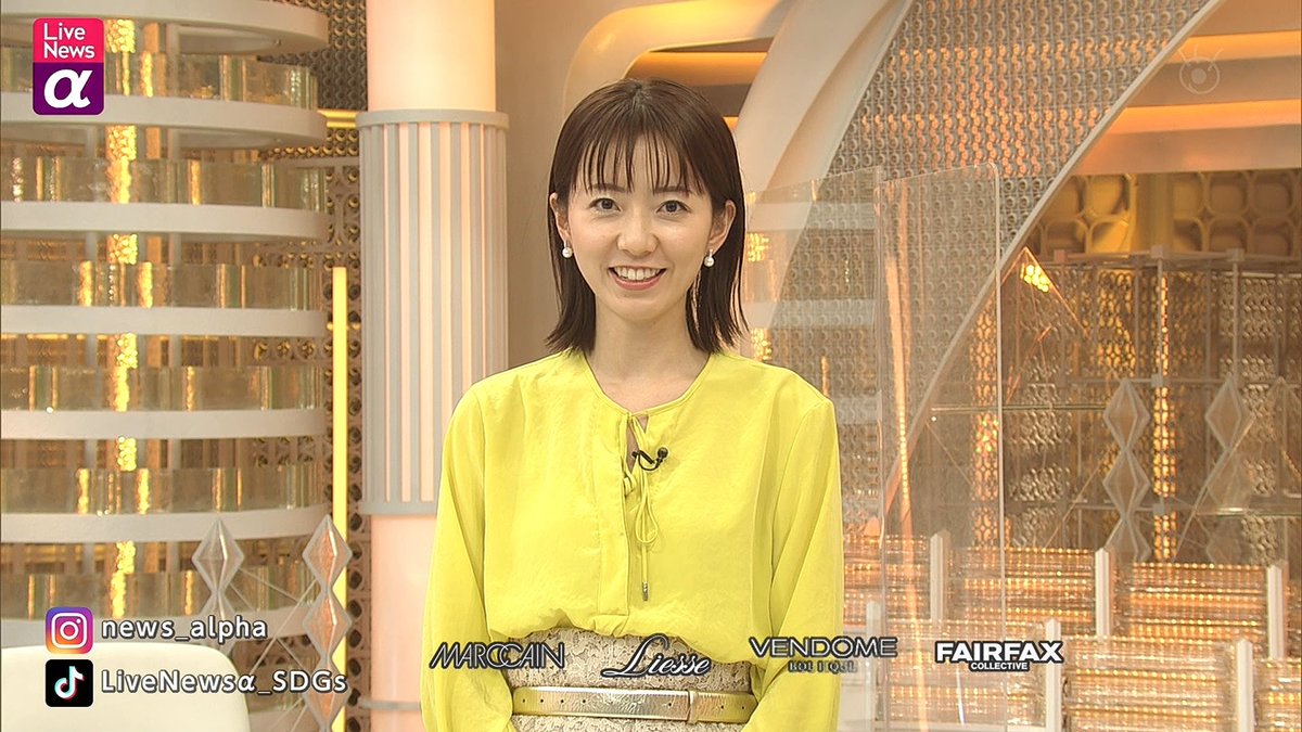 城丸香織 on Twitter: "フジ FNN Live News α＠内田嶺衣奈アナ"