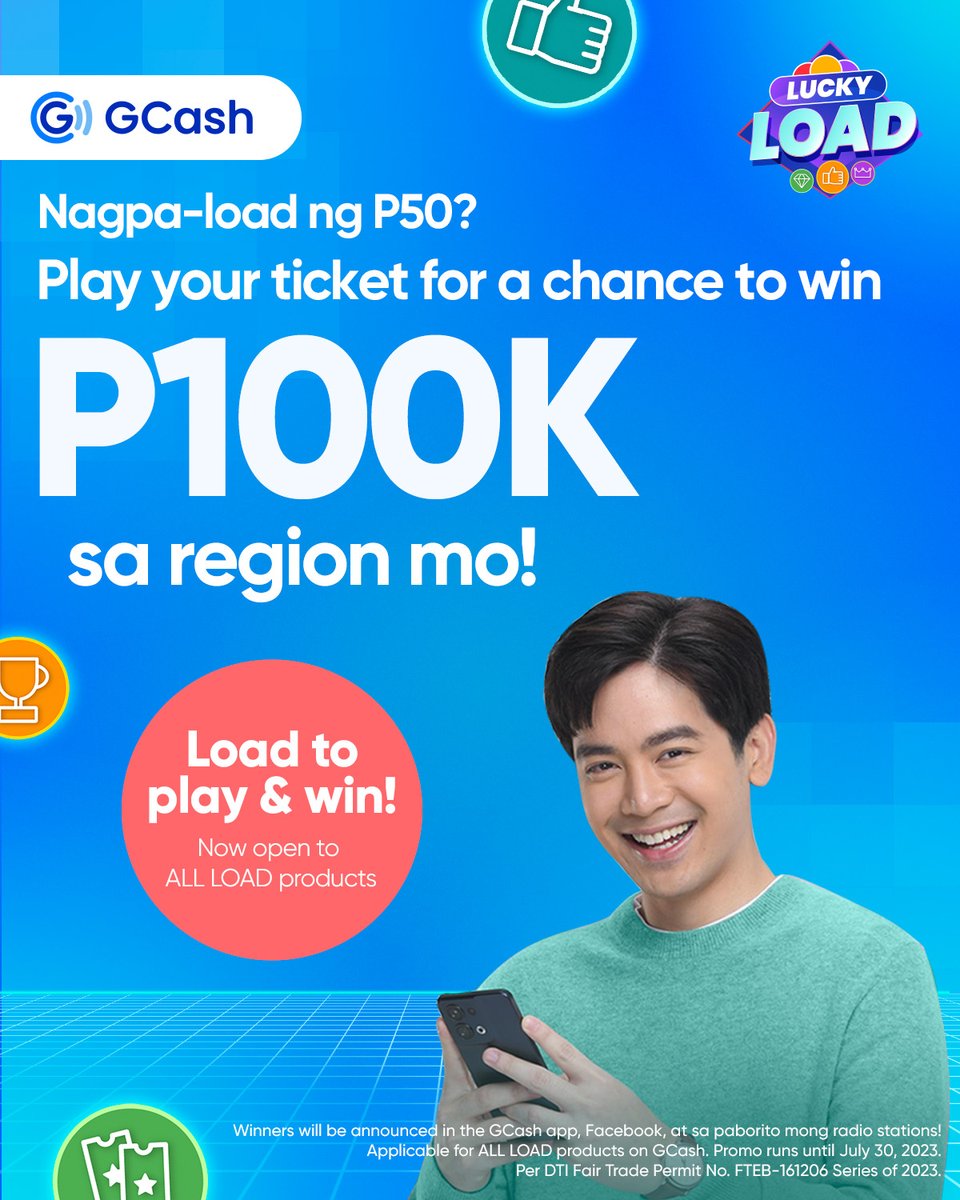 GCash on Twitter: "Palapit na nang palapit ang winner’s draw! Naglaro ka na ba ng Lucky Load ...