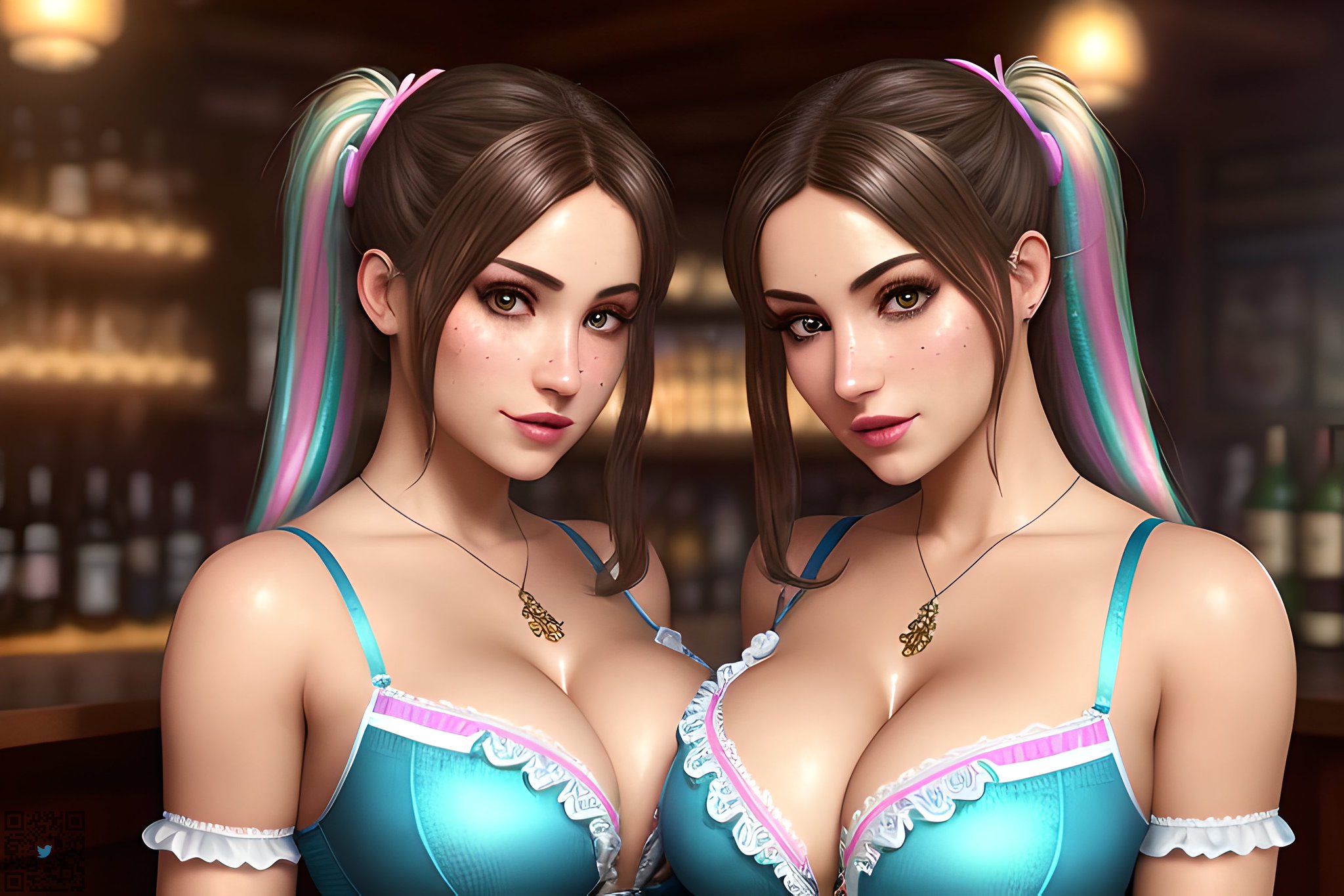 Doug on Twitter: "#3 for #OktoberfestAIchallenge by @ai_latex_art The Twins... #StableDiffusion ...