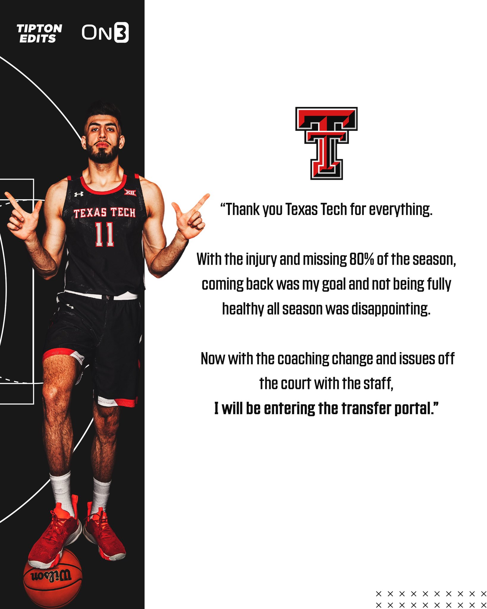 Joe Tipton on Twitter: "BREAKING: Texas Tech big man Fardaws Aimaq plans to enter the transfer ...