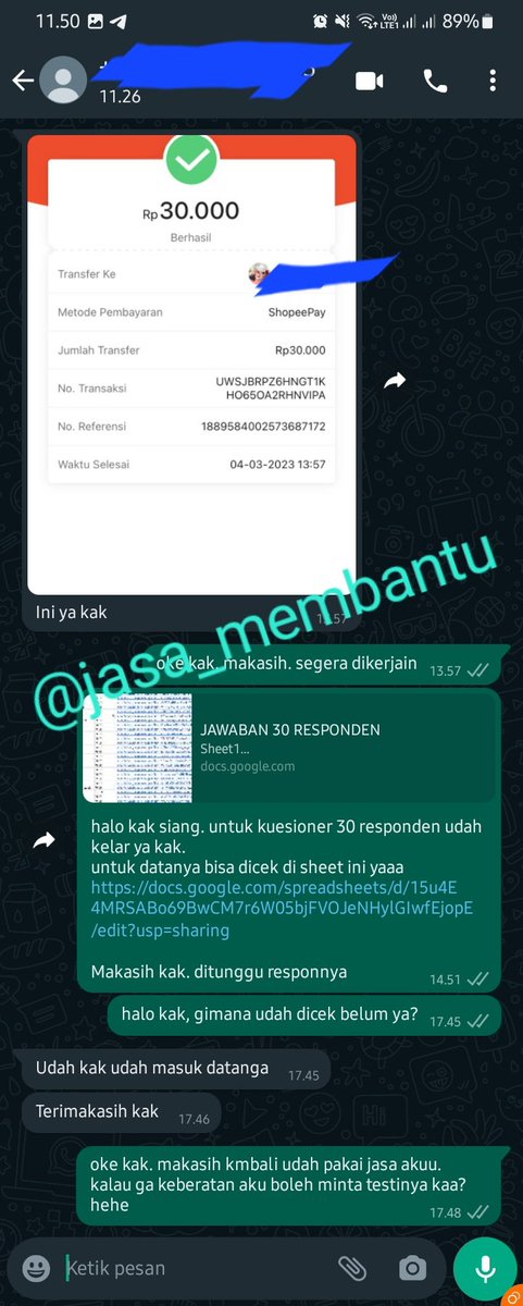 Jasa_Membantu / Jasa Isi Kuesioner on Twitter: "Alhamdulillah kali ini beres 30 responden. Buat ...