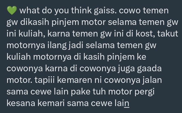Tanyarl 💚 on Twitter: "tanyarl gw udh capek kasih saran dan dengerin cerita temen gw, dia sampe ...