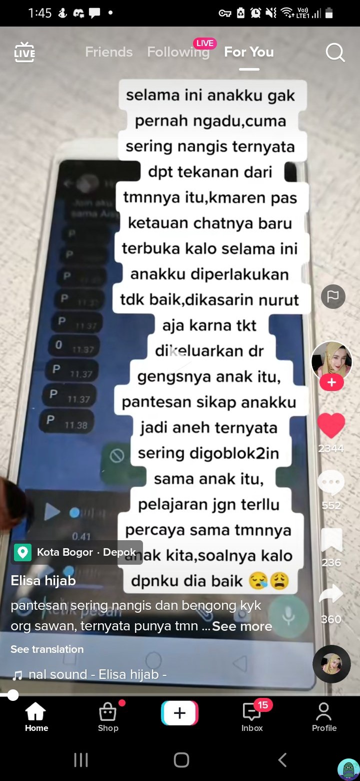 Tanyarl 💚 on Twitter: "TW // Bullying CW // TikTok 💚 Sumpah sender sedih banget lihat video ini ...